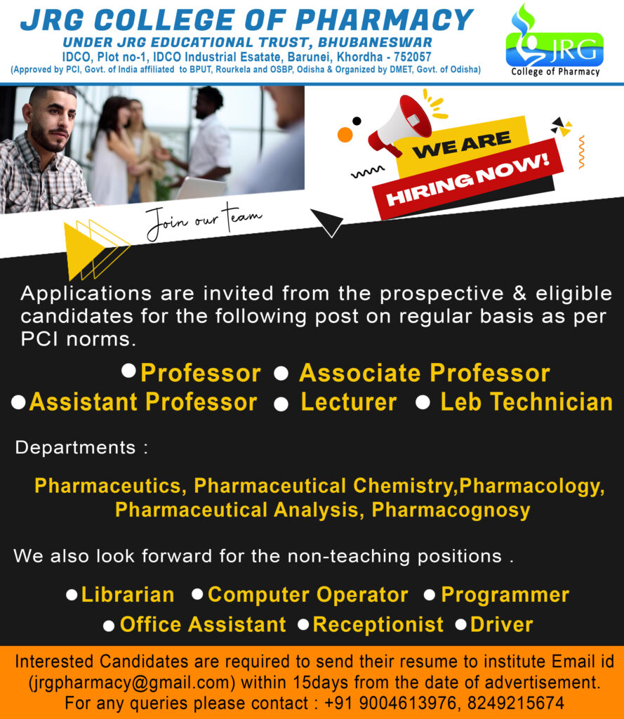 RECRUITMENT – jrgpharmacy
